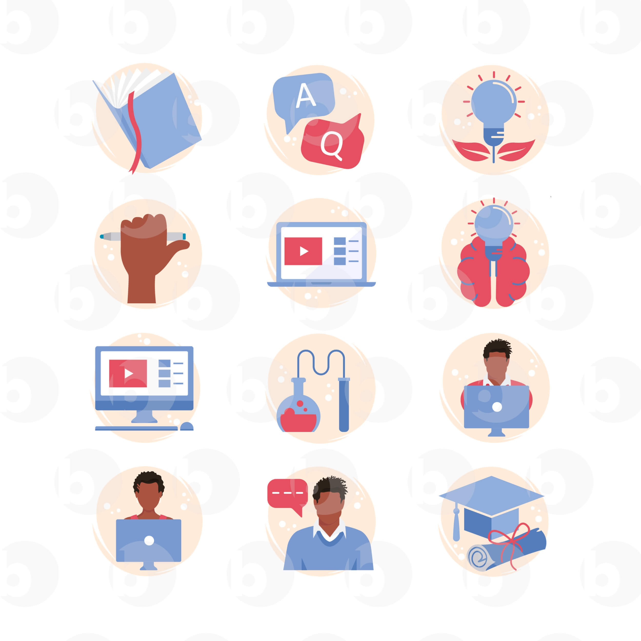 Super Dope Icon Pack Part Ii Education Black Illustrations